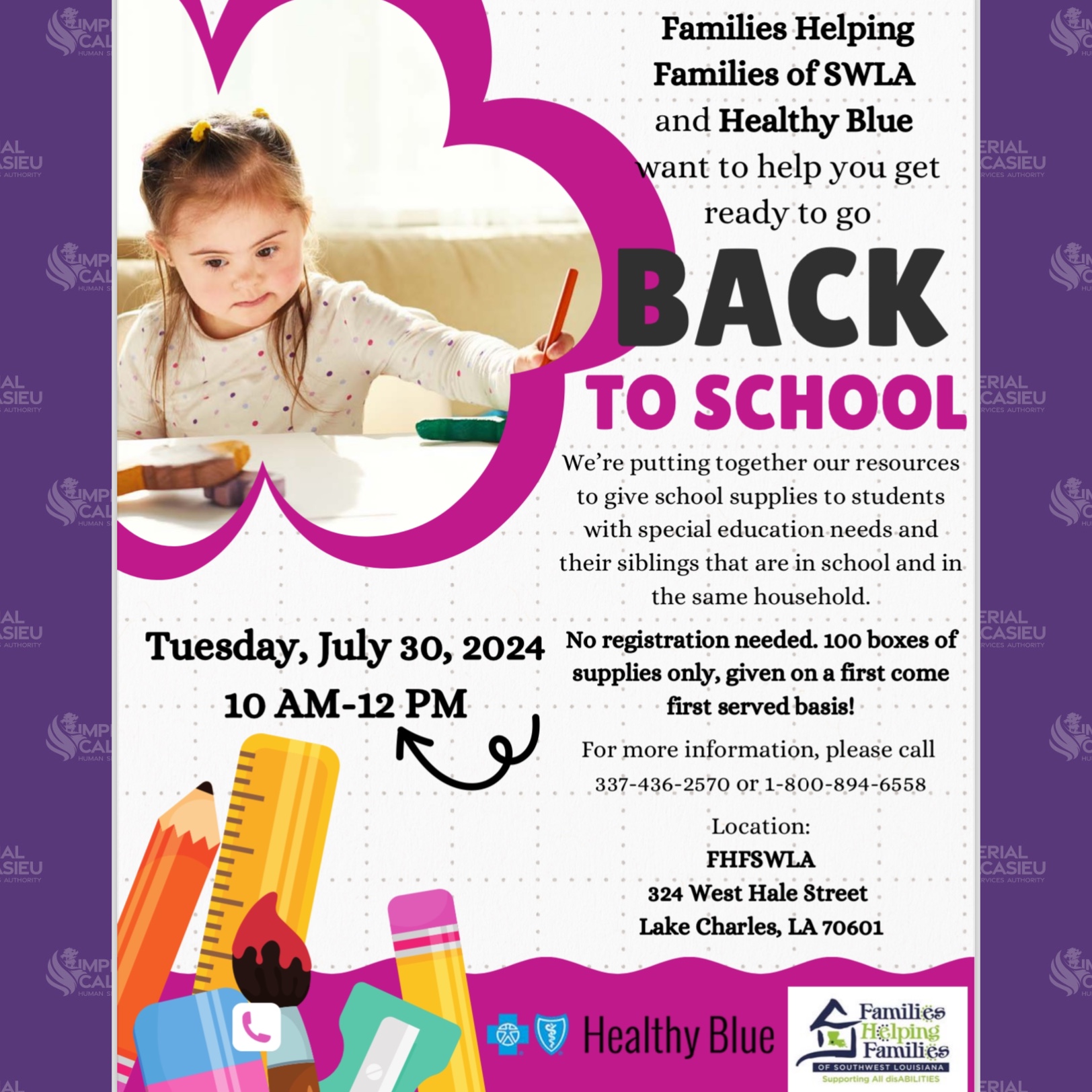 Getting Ready to go Back to School - Imperial Calcasieu Human Services ...