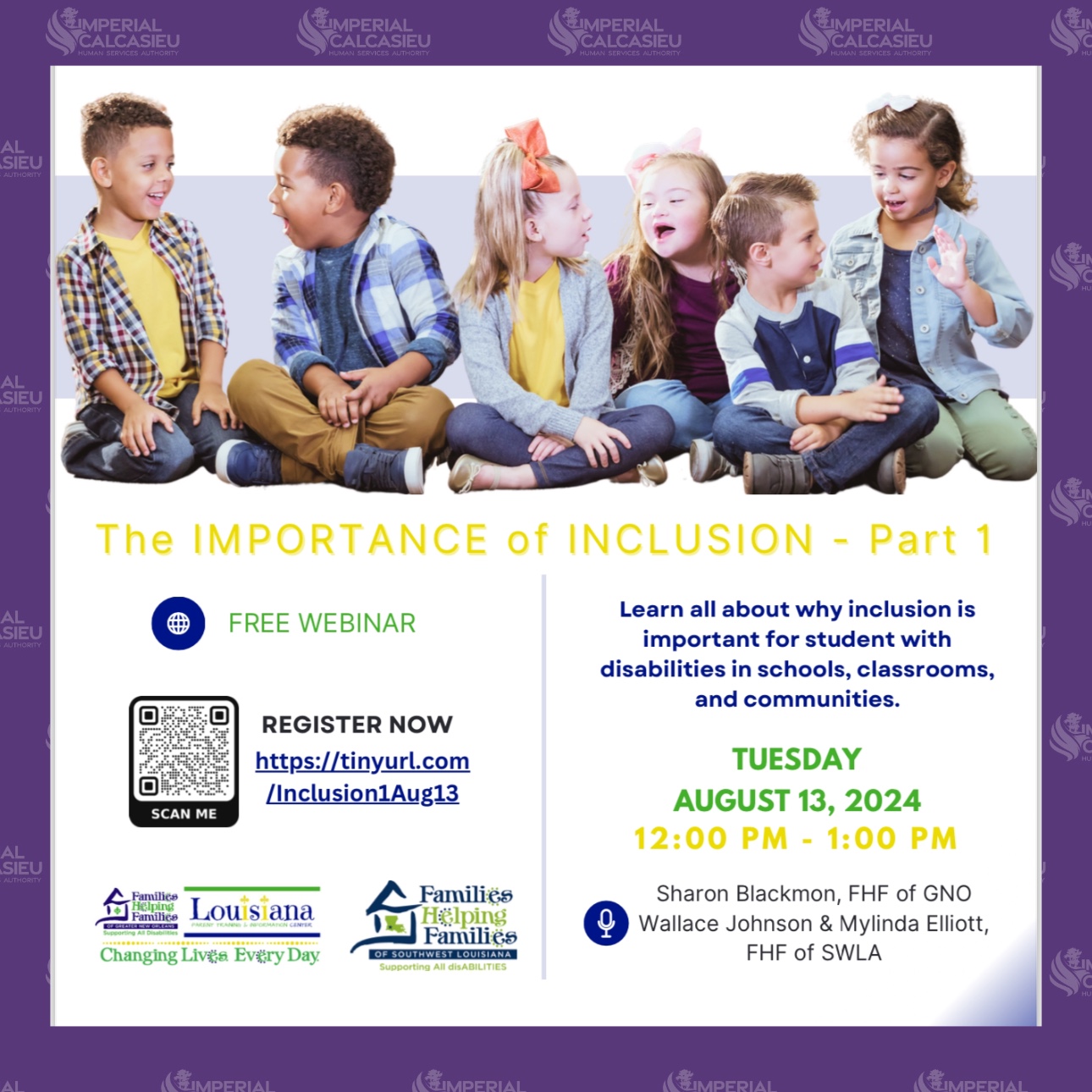 The Importance of Inclusion – Part 1 FREE WEBINAR | Imperial Calcasieu ...