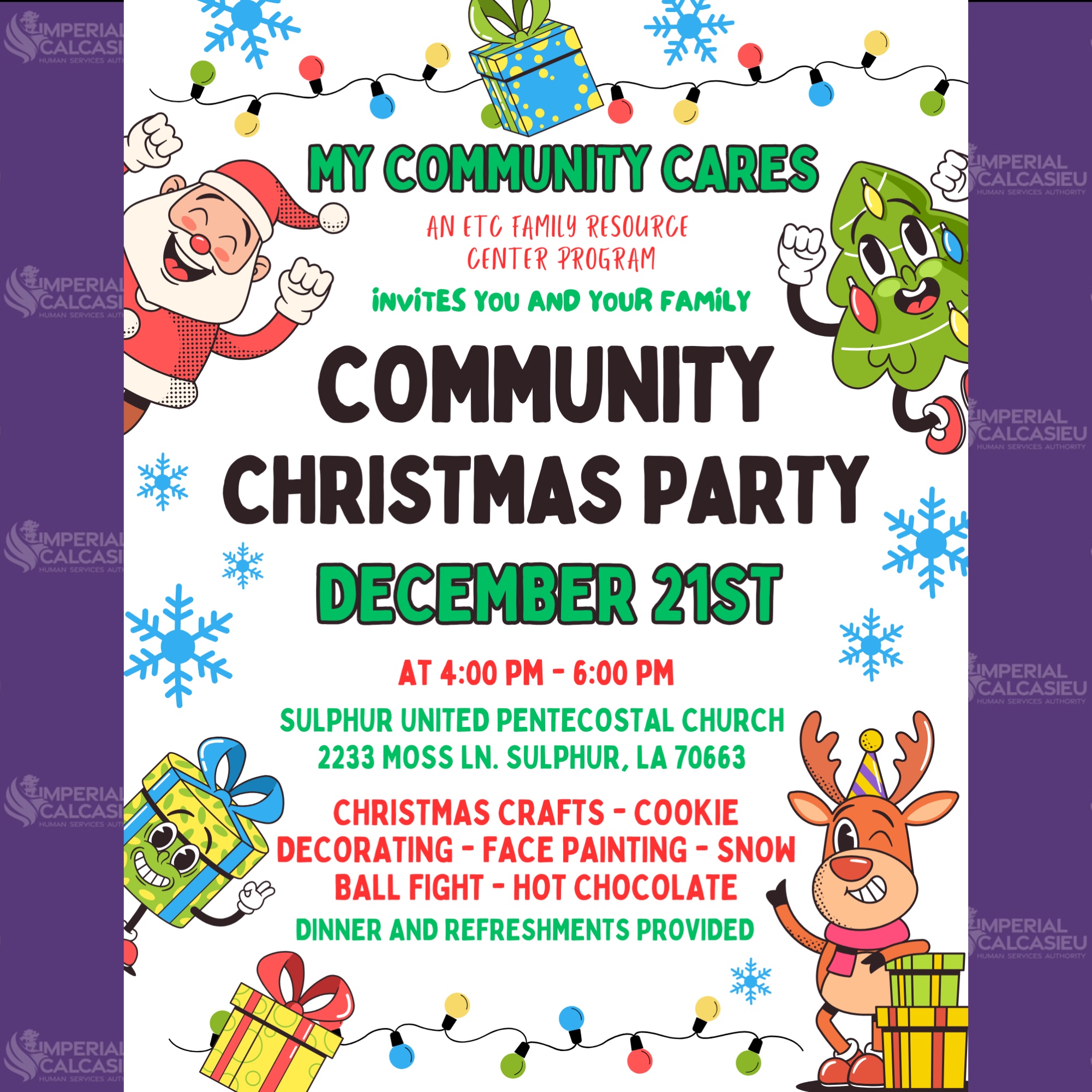 My Community Cares Community Christmas Party - Imperial Calcasieu Human ...