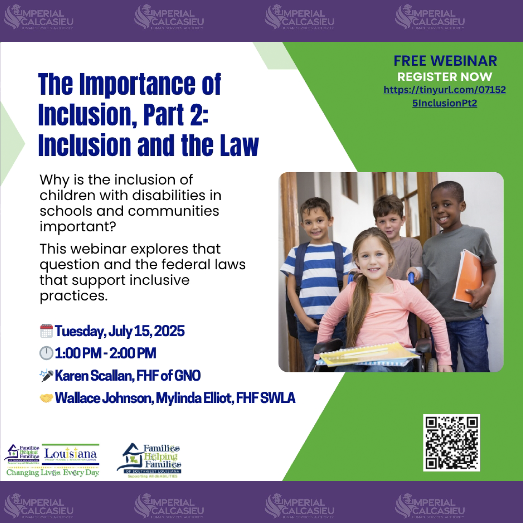 7/15 INCLUSION PT.2 - Imperial Calcasieu Human Services Authority
