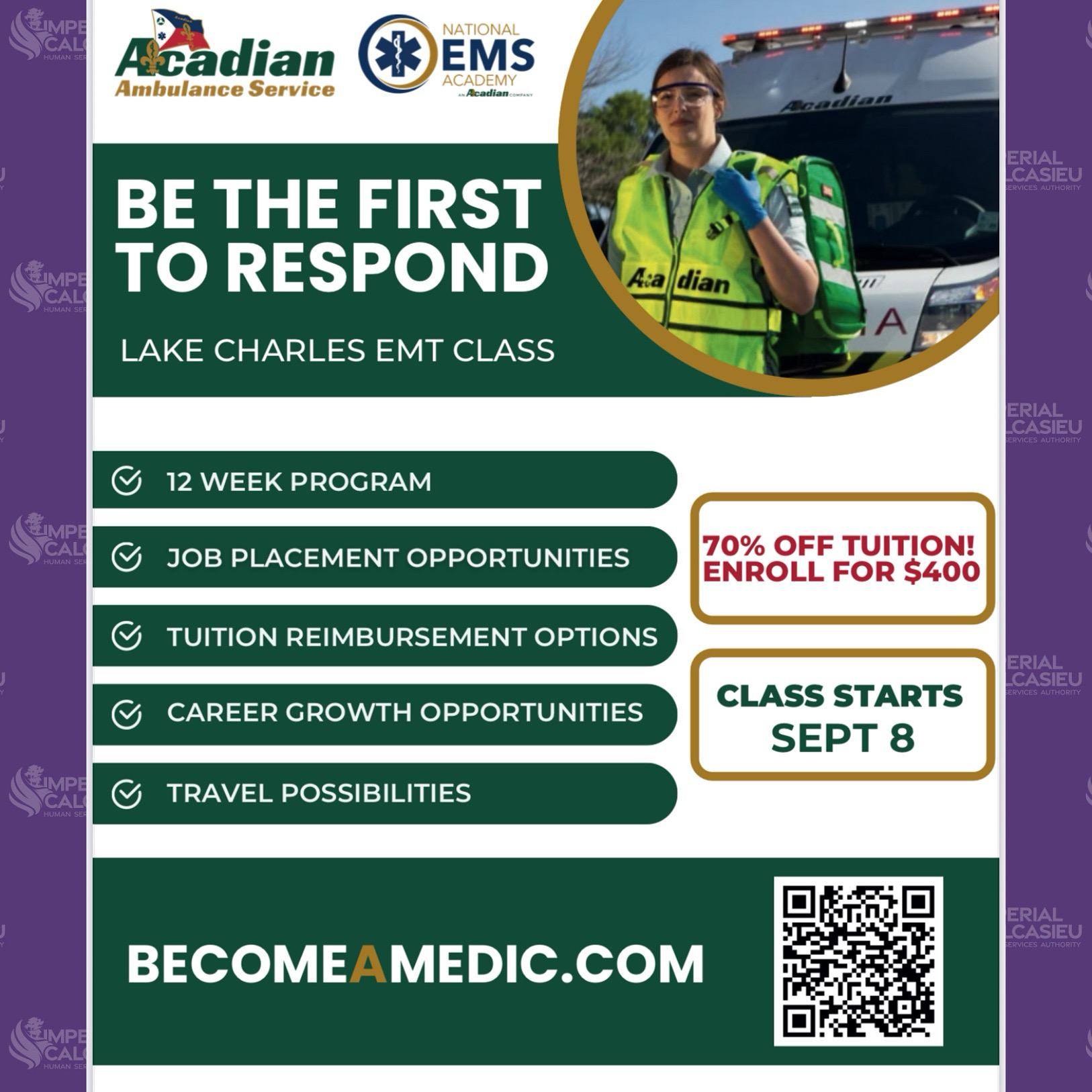 Lake Charles EMT class starting September 8th - Imperial Calcasieu ...