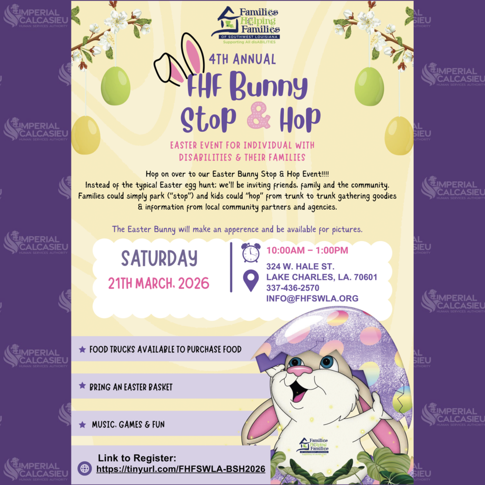 4th Annual FHF Bunny Stop & Hop - Imperial Calcasieu Human Services ...